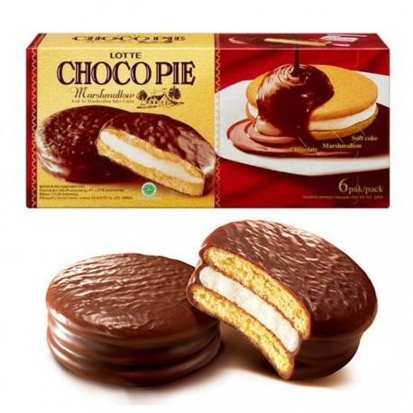 Jual Lotte Choco Pie Box Sachet 1pcs | Chocopie Marshmellow | Shopee ...