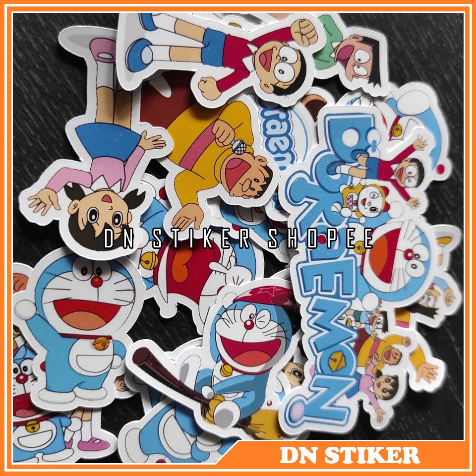 Jual stiker doraemon stiker kertas karakter doraemon 18pcs stiker ...