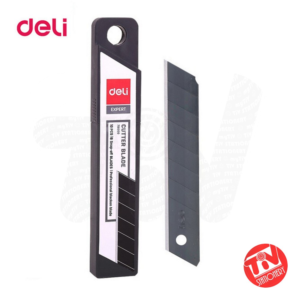 Jual Refill / Isi Cutter DELI Black Blade Besar (1 pack = 10 pcs ...