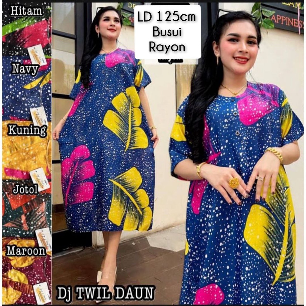 Jual BISA PILIH WARNA DASTER JUMBO BUSUI KANCING DEPAN LD 120 / PJ 115 ...