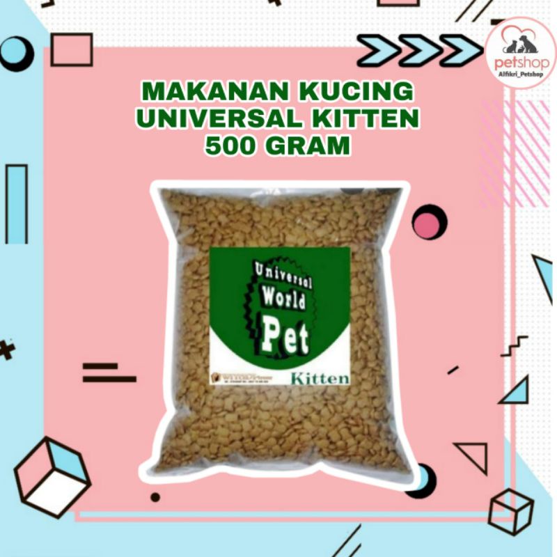 Jual Makanan Kucing Universal Kitten 500gr | Shopee Indonesia