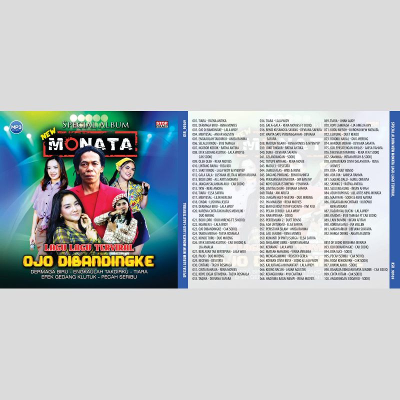 Jual Kaset Mp3 Audio Lagu New Koplo Monata Ojo Dibandingke | Shopee Indonesia