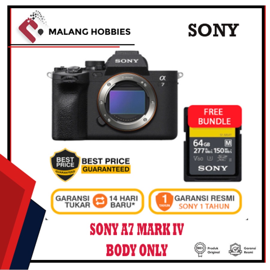 Jual Sony A7 Mark IV Mirrorless Camera Body Only | Shopee Indonesia