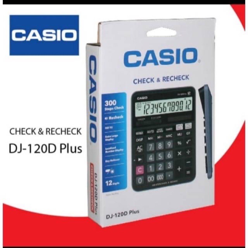 Jual Kalkulator CASIO DJ 120 D Plus Original | Shopee Indonesia