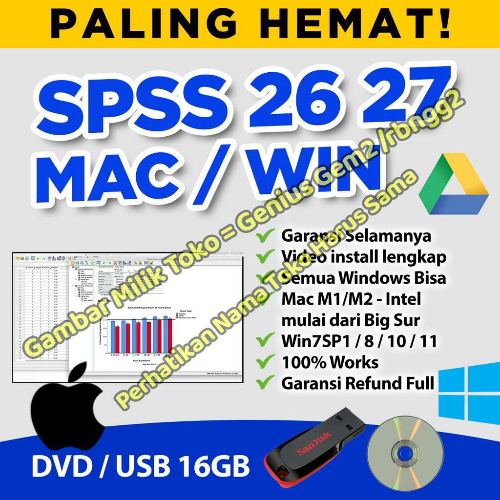 Jual SPSS 26 27 DVD USB | Shopee Indonesia
