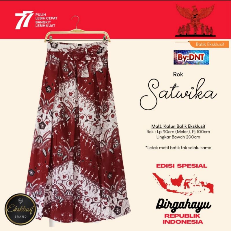 Jual Rok batik nuansa merah putih | Shopee Indonesia
