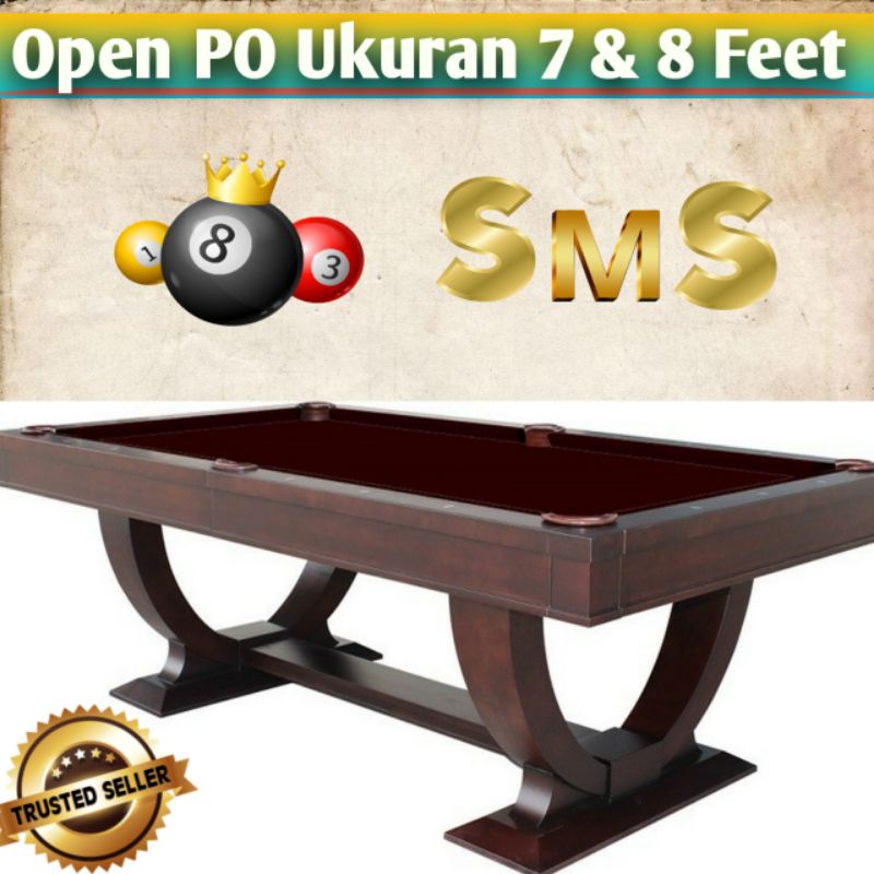Jual Meja Biliar Bilyar Billiard Bola Sodok Pool Table 7 & 8ft Lebih ...
