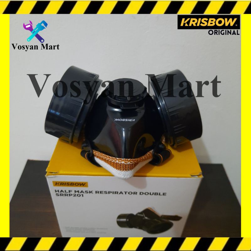 Jual Krisbow Masker Respirator Double || Masker Double Krisbow ...