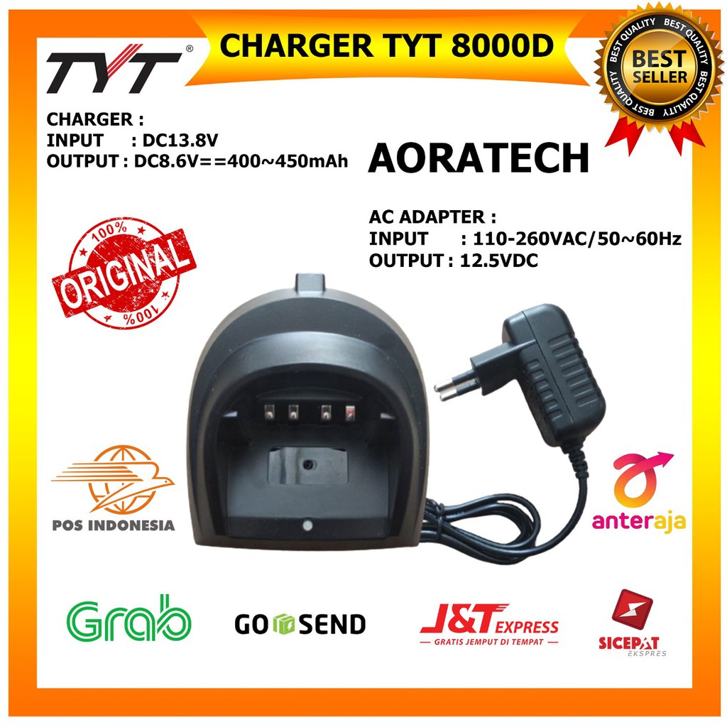 Jual Charger dan Dock Charger HT TYT UV8000D Original | Shopee Indonesia