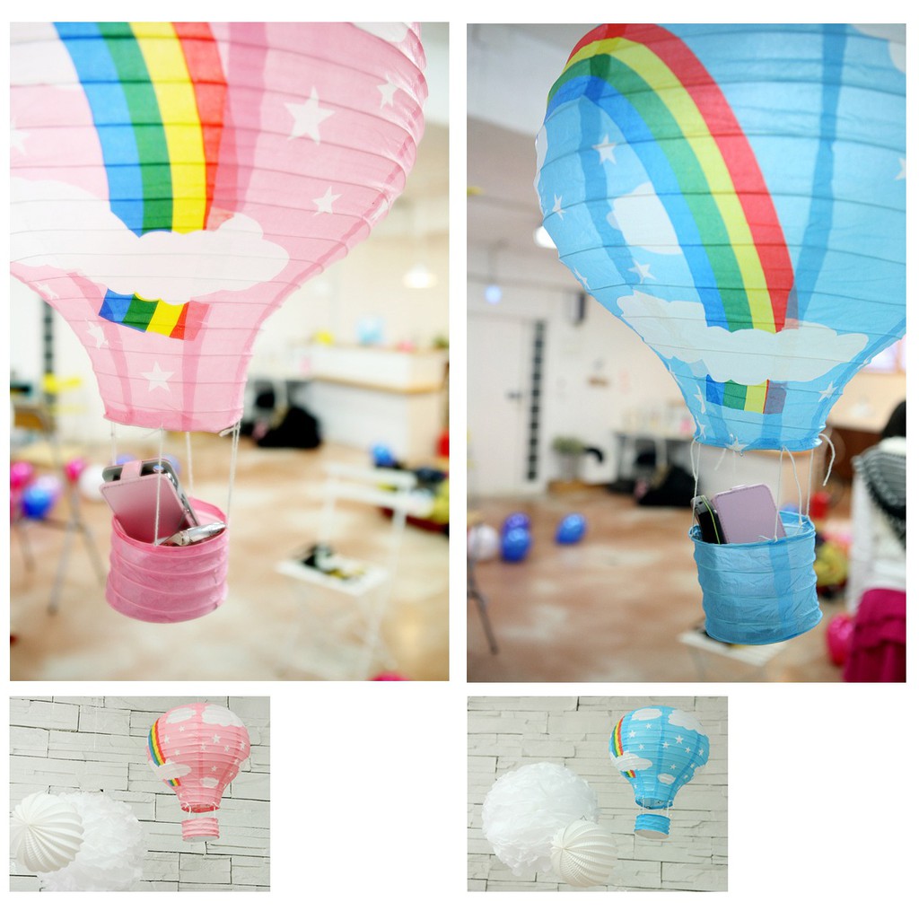 Jual Lampion Balon Udara Sedang Lampion Kertas 30Cm | Shopee Indonesia