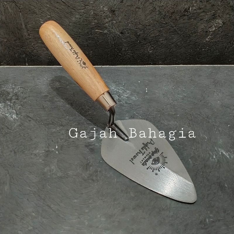 Jual Sendok semen lancip gagang kayu 5.5 inch carbon steel Tjap Mata ...