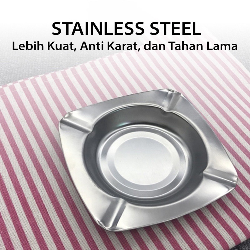 Jual [ACQ] Asbak Rokok Stainless Steel | Shopee Indonesia