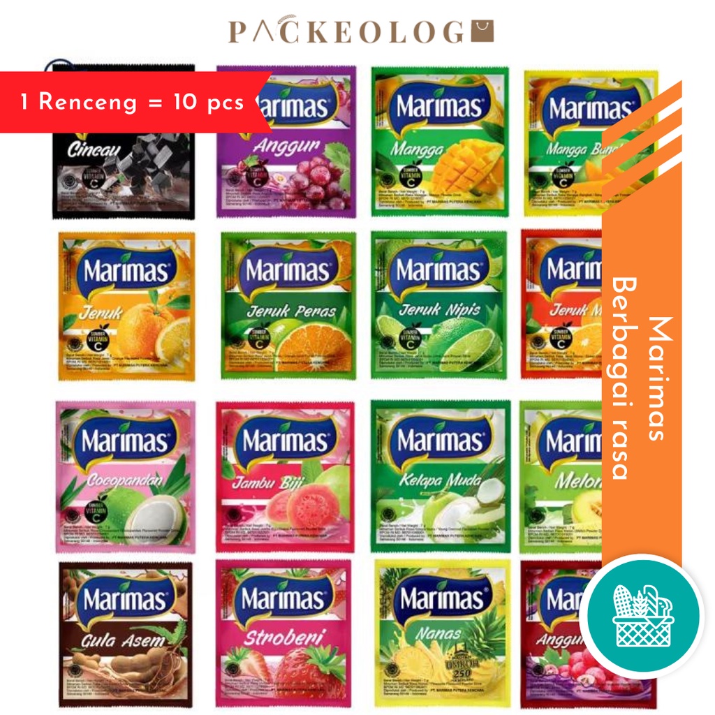 Jual Marimas Minuman Sachet Serbuk Instan Renceng Isi 10 Pcs | Shopee ...