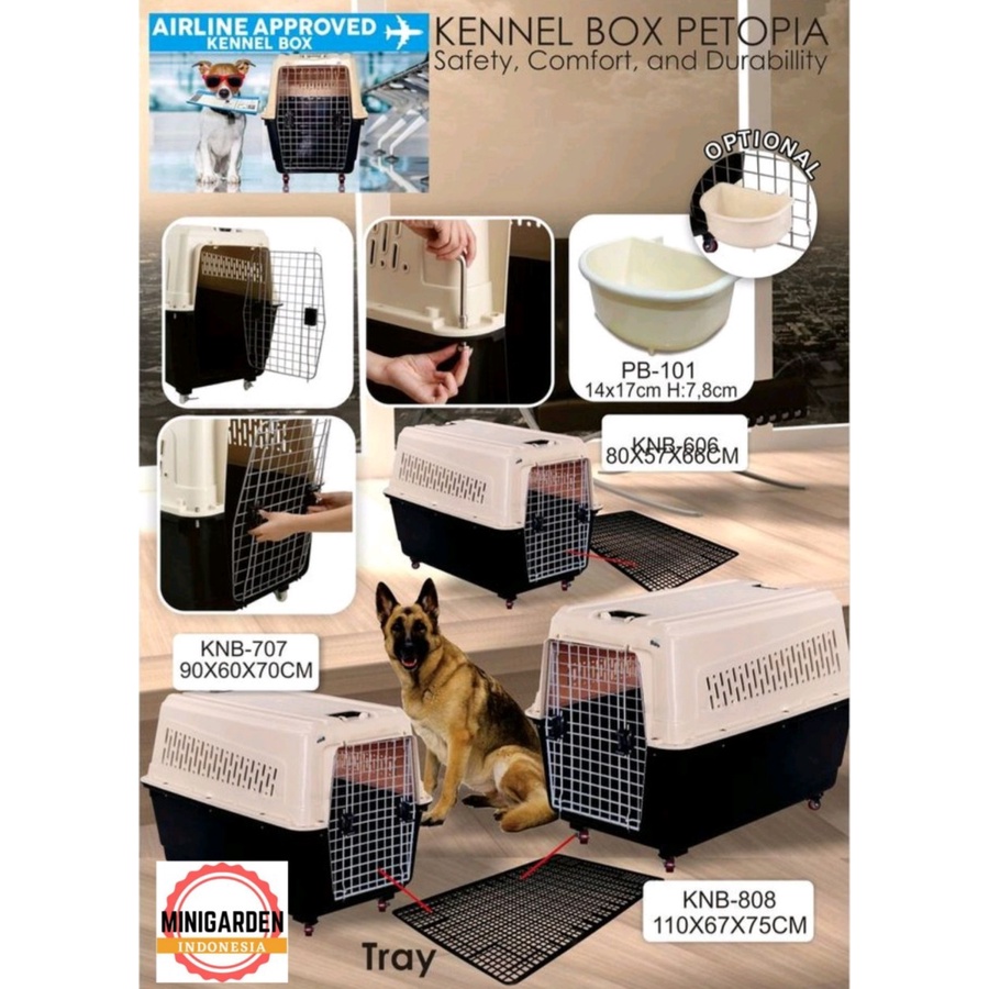 Jual KENNEL BOX KANDANG KNB808 pet travel anjing pet cargo 110 x 67 x ...