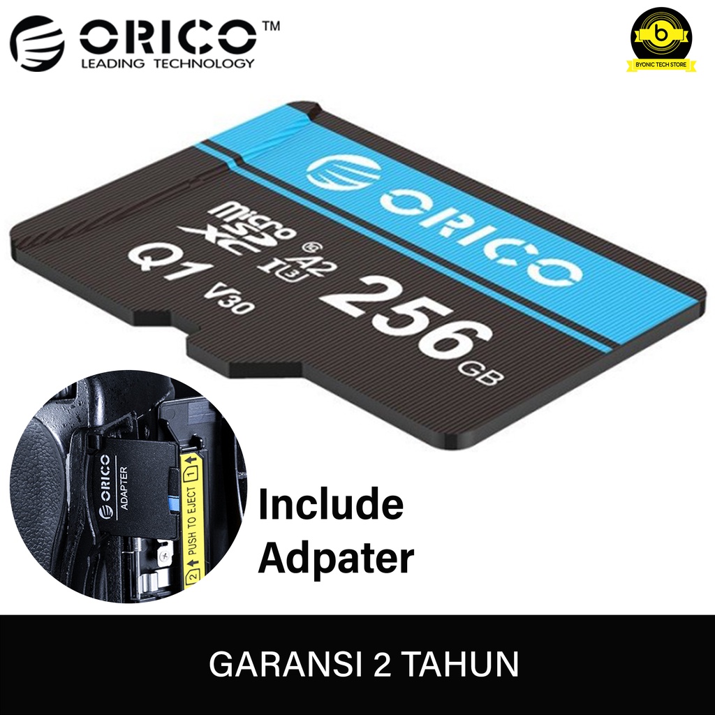 Jual MicroSD 256GB SDHC ORICO High-Speed TF Card With SD Card Adapter ...