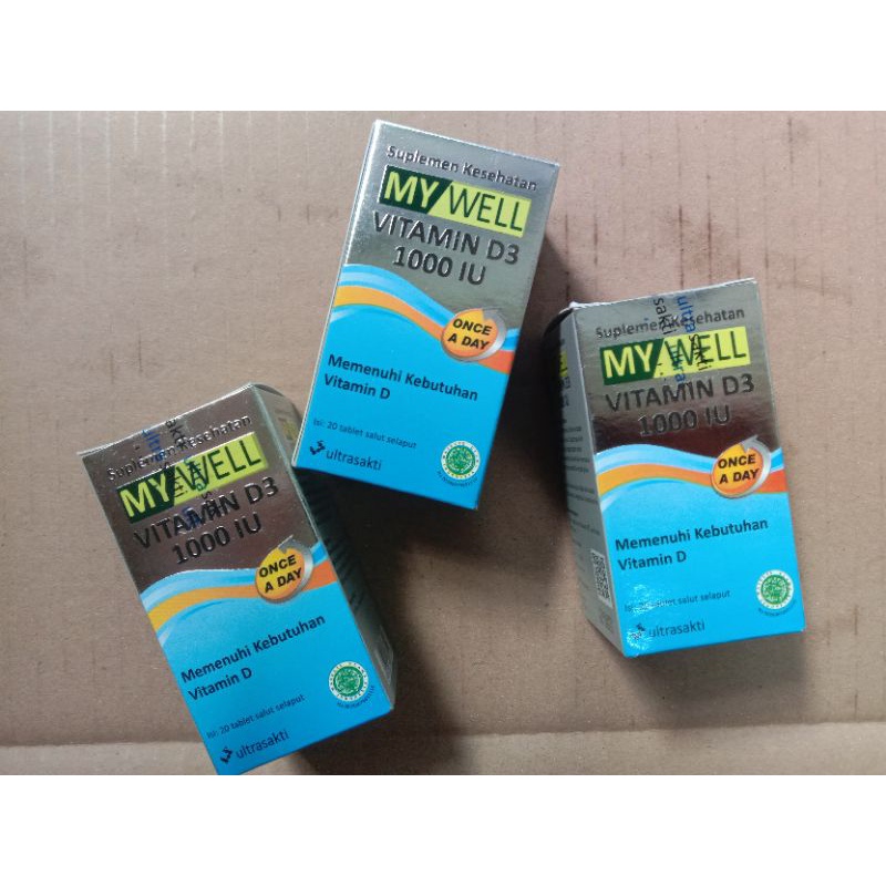 Jual My Well Vitamin D3 1000 IU / MyWell D3 4000 IU | Shopee Indonesia