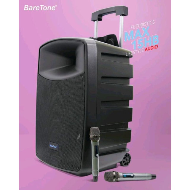 Jual BARETONE SPEAKER 15 INCH PORTABLE MAX15HB 600 WATT ORIGINAL ...