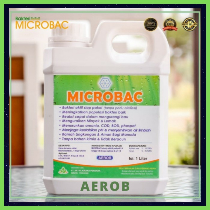 Jual Produsen Bakteri Pengurai Limbah Ipal AEROB Microbac | Shopee Indonesia