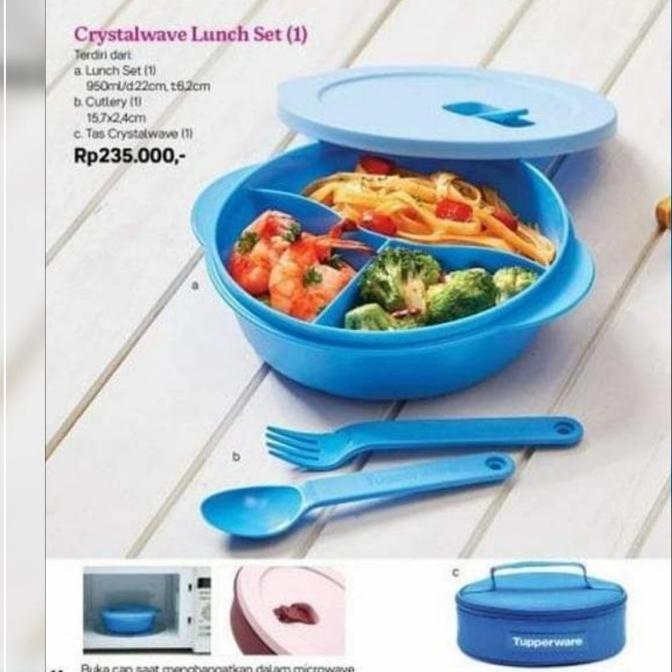 Jual Crystalwave lunch set tas tempat bekal makan Tupperware | Tuper ...