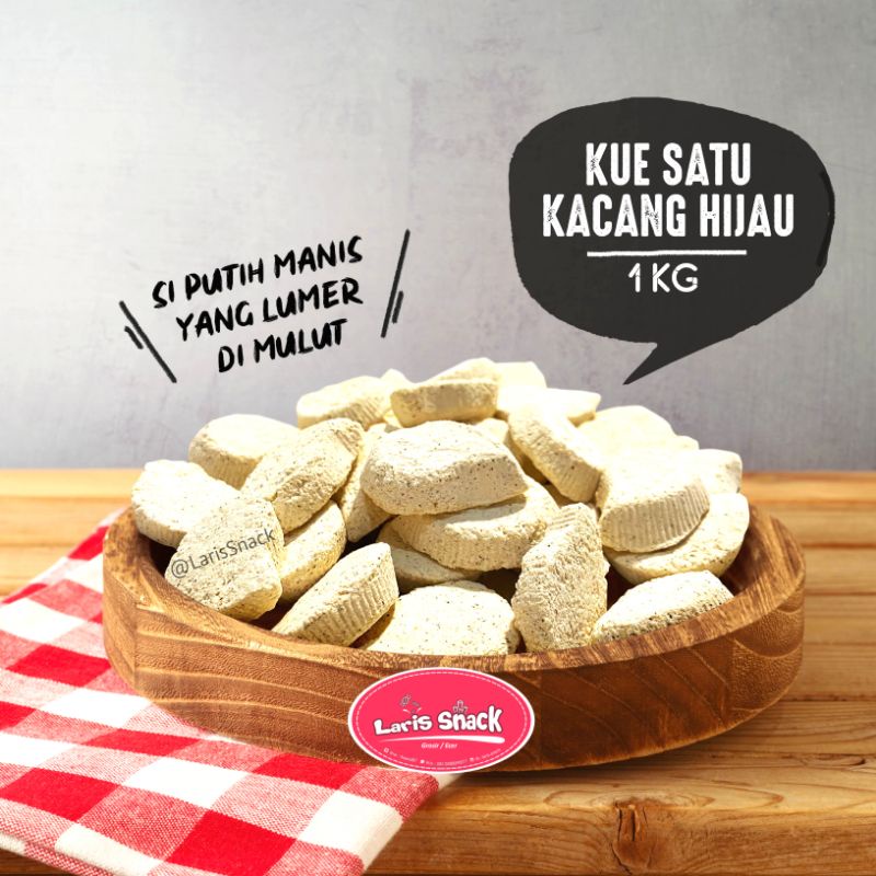 Jual Kue Satu Kacang Hijau Manis Renyah Snack Kiloan 1000gr Shopee
