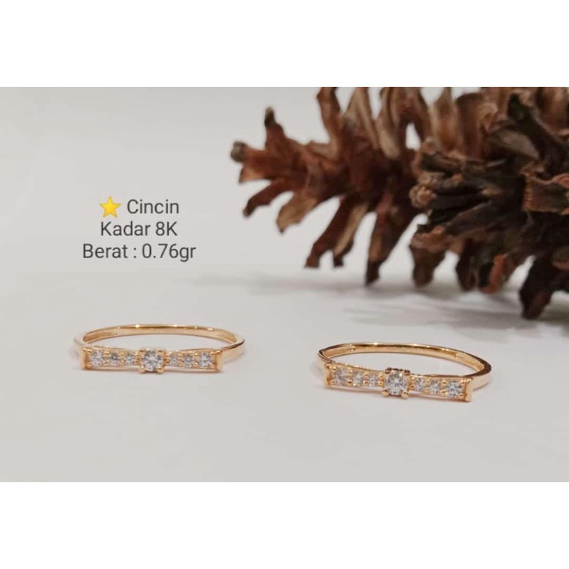 Jual Cincin millie molly ubs ring kadar 8k emas asli | Shopee Indonesia