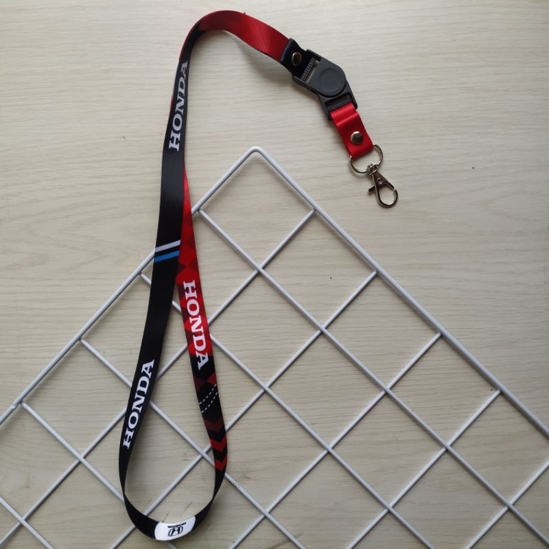 Jual TALI ID CARD HONDA | LANYARD ID CARD 1,5CM | NAME TAG | Shopee ...
