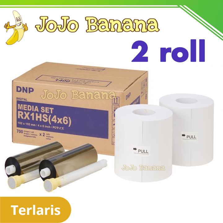 Jual 2 Roll Paper DNP 4x6 Refill Fotolusio DS-RX1 plus Film Ribbon ...