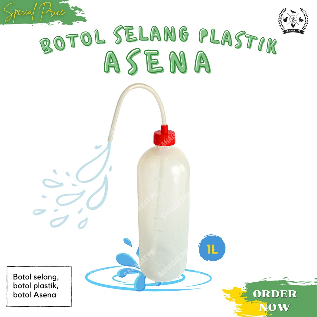 Jual BOTOL SELANG ASENA/MERK LAIN BOTOL ISI ULANG MINUM BURUNG 1 LITER ...