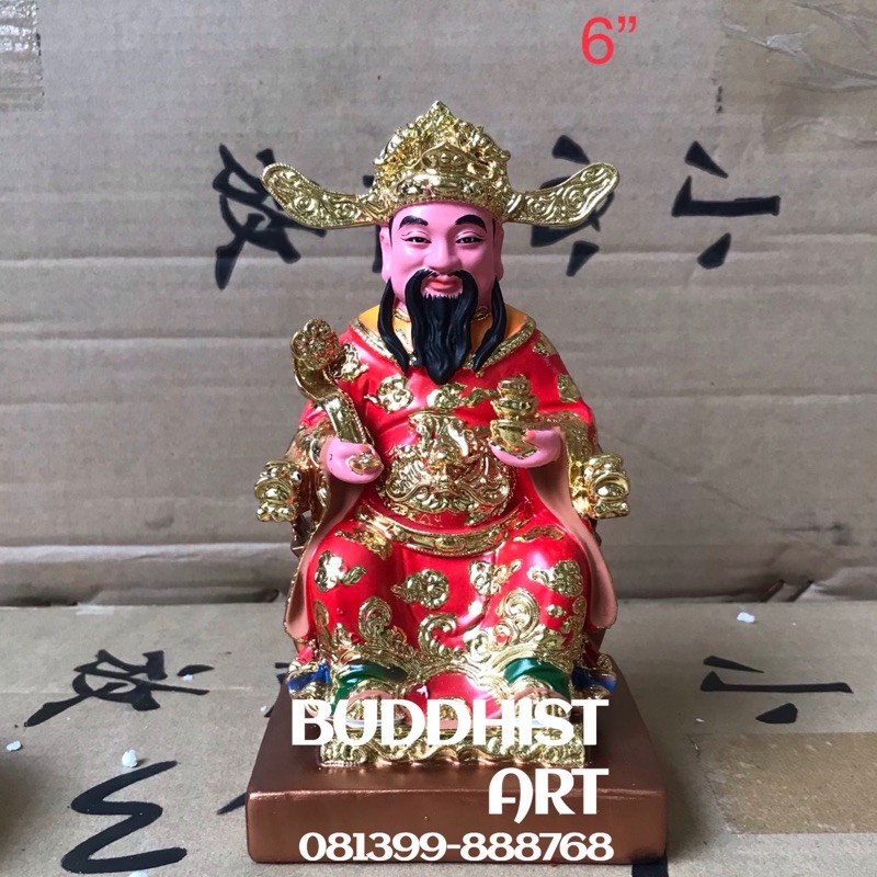 Jual patung dewa rejeki caisen chaisen cai shen ye dewa uang 6 inch ...