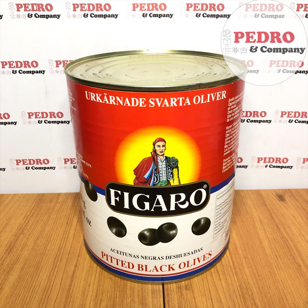 Jual Figaro pitted black olives 3kg - kaleng besar | Shopee Indonesia