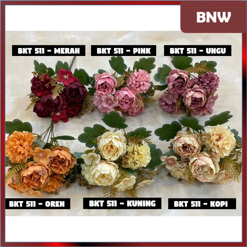 Jual BNW - Bouquet bunga BKT 511 Artifisial Dekorasi - GROSIR | Shopee ...