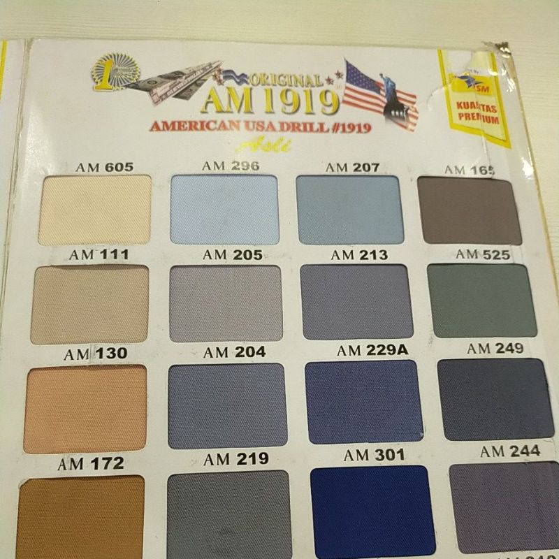 Jual Kain Drill American 1919 , Bahan Kain Celana, Bahan Seragam Polisi ...