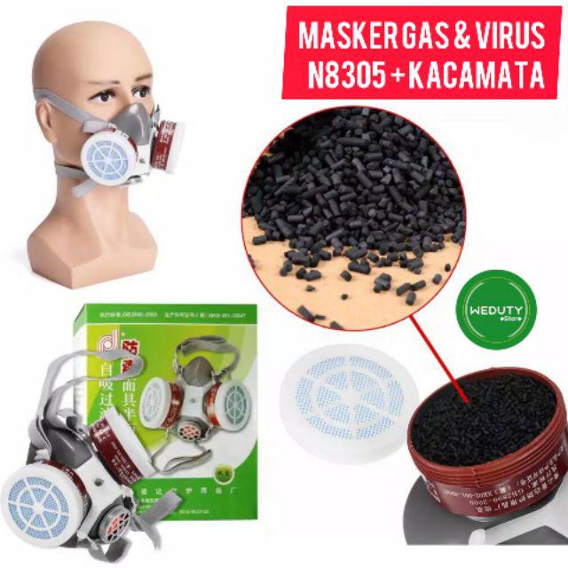 Jual SAFETY MASK INDUSTRIAL GAS ANTI DEBU / VIRUS MONCONG BABI ...