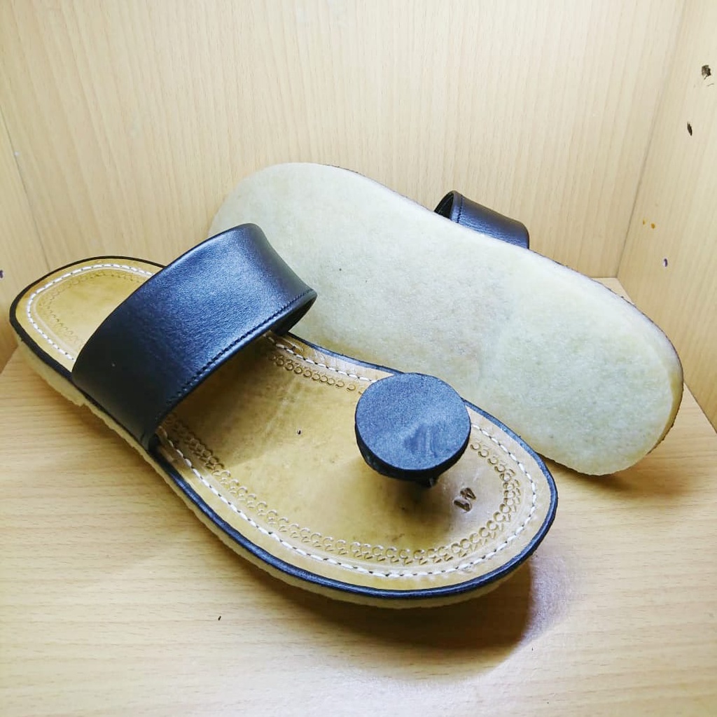 Jual [Bisa Cod] Sandal tarumpah terumpah kulit asli model jamur murah ...