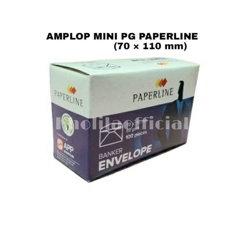 Jual AMPLOP PUTIH POLOS MINI PAPERLINE 70 x 110 MM | Shopee Indonesia