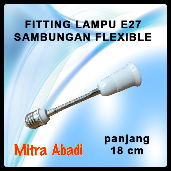 Jual Fitting Lampu E27 Sambungan Fleksibel Ukuran 18 cm | Shopee Indonesia