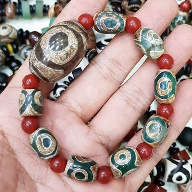 Jual Dzi tibet gelang dzi tibet | Shopee Indonesia