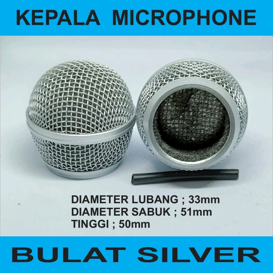 Jual KEPALA TUTUP GRIL MIC MICROPHONE BESI | Shopee Indonesia