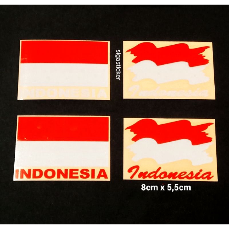 Jual STICKER BENDERA INDONESIA Stiker Bendera CUTTING | Shopee Indonesia