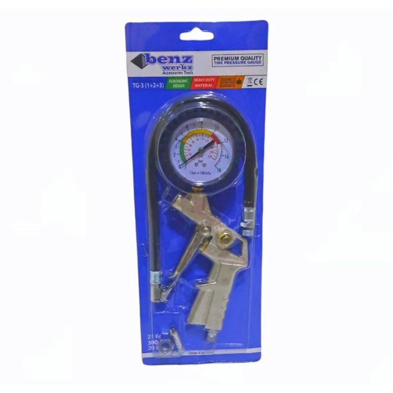 Jual Tire Inflator 3 Fungsi Benz / Air Pressure Gun Alat Pengisi Angin ...
