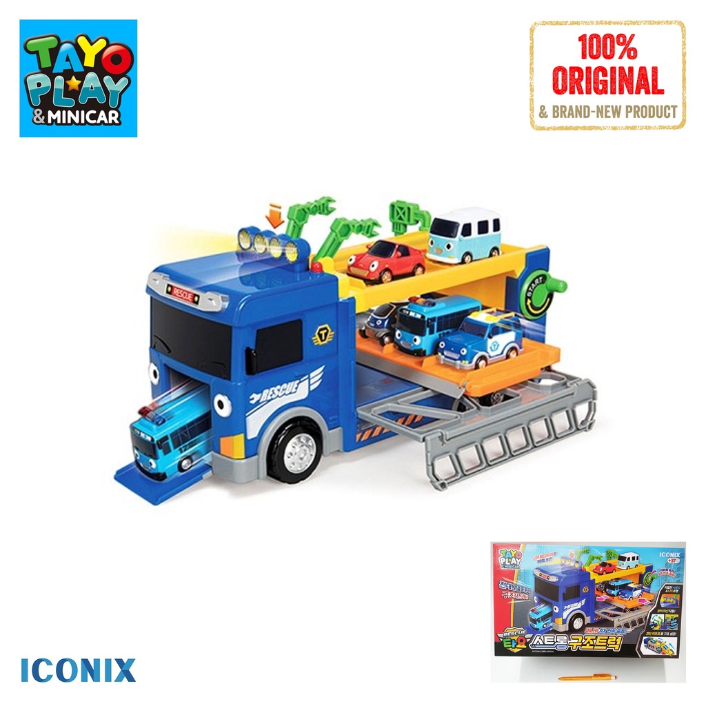 Jual Iconix Tayo The Little Bus Play Minicar Shooting Tow Truck ...