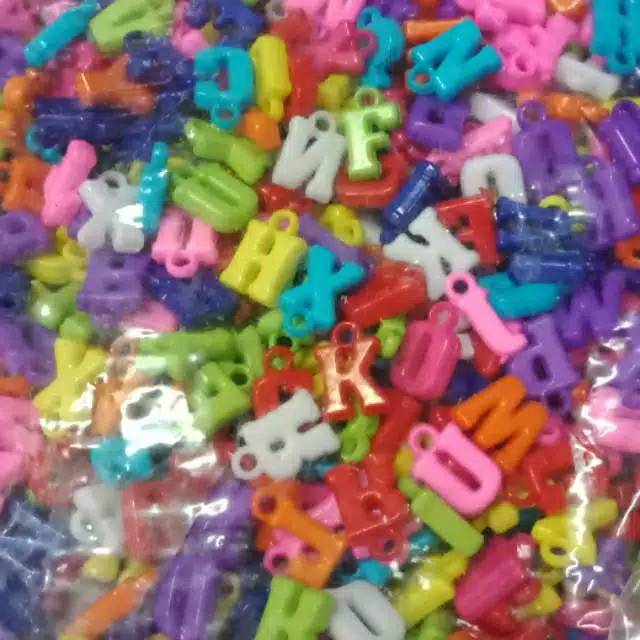 Jual Huruf Plastik mix a-z 1/2pon | Shopee Indonesia