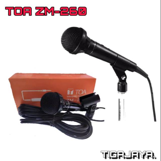 Jual Mic / Microphone/ Mik / Mikropon Dinamik Kabel TOA ZM - 260 ...