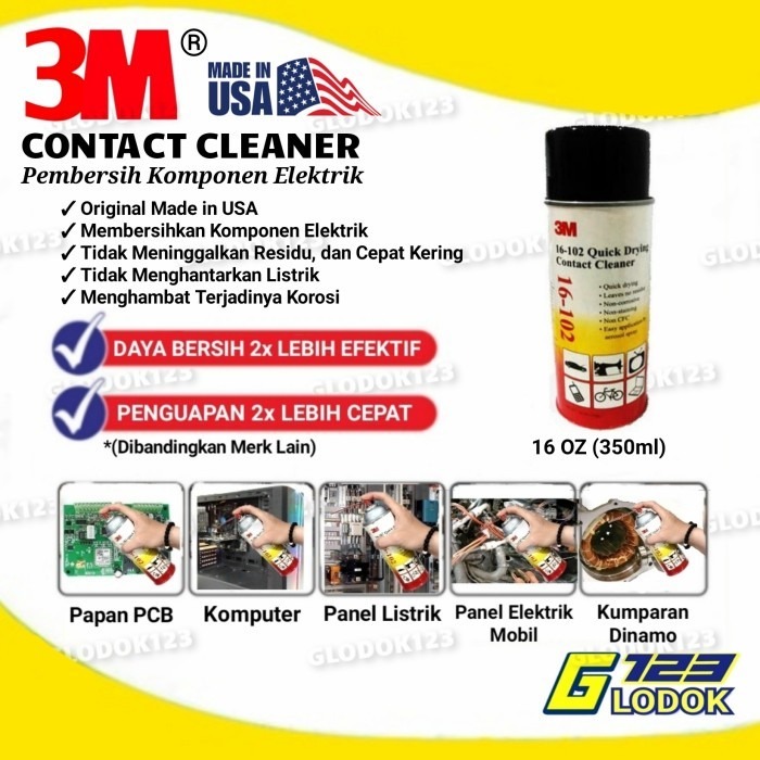 Jual Pembersih Elektrik Elektronik Kontak Contact Cleaner 3M Original ...