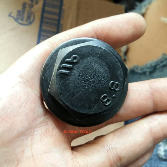 Jual Baut mur baja m18 x 80 HALF drat Halus baut baja grade 8.8 18 x 80 ...