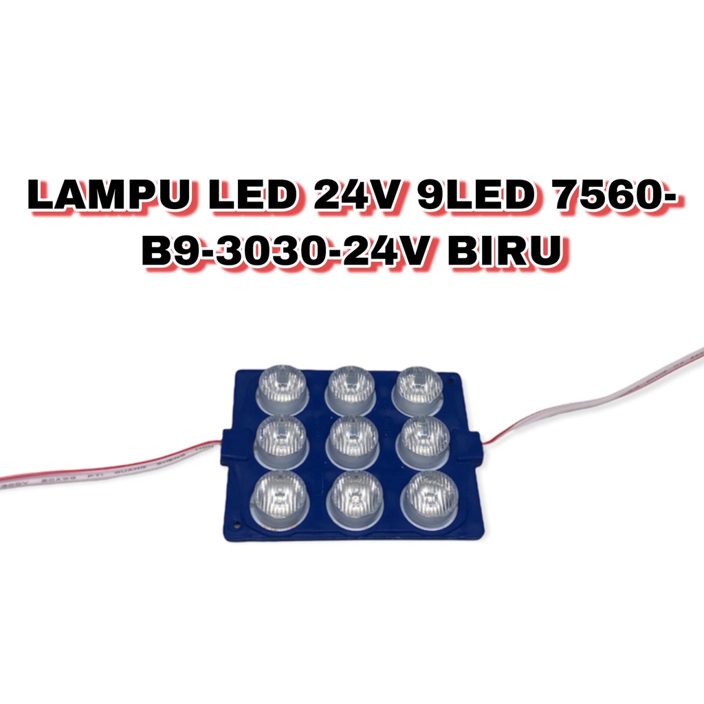 Jual LAMPU LED 24V 9LED 7560-B9-3030-24V (5 PCS) | Shopee Indonesia