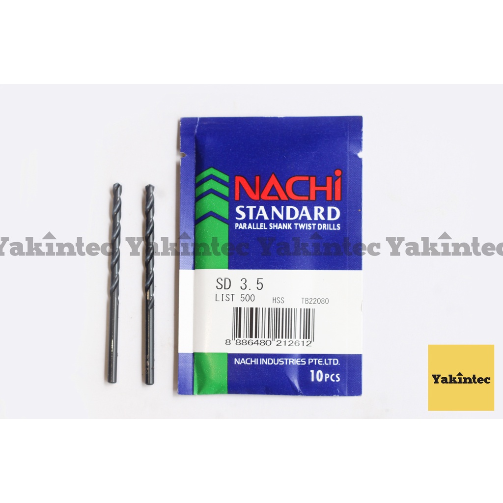 Jual Mata Bor Besi Original Asli Nachi 3.5 mm HSS ( High Speed Steel ) | Shopee Indonesia