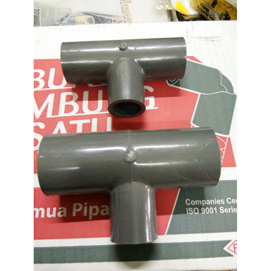 Jual Tee 1 1/2" x 3/4" Rucika AW / Tee PVC 1 1/2" x 3/4" AW / Vlok Tee 1 1/2" x 3/4" / Flok Tee ...