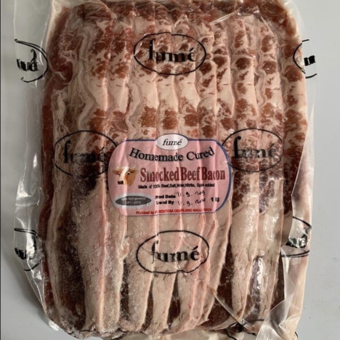 Jual Daging Asap - Smoked Beef Bacon / Daging Sapi Asap 1 Kg | Shopee ...