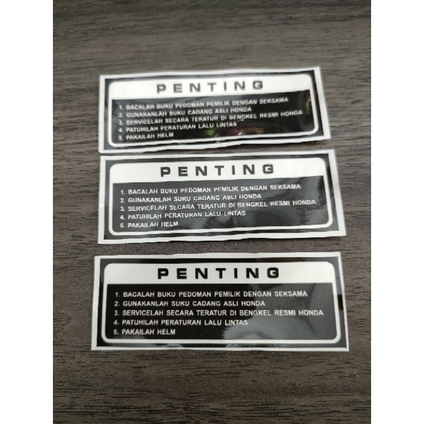 Jual SETICKER STICKER TANGKI PENTING HITAM | Shopee Indonesia